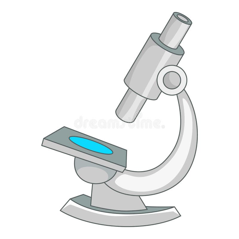 Microscope Icon, Cartoon Style Stock Vector - Illustration of isolated ...