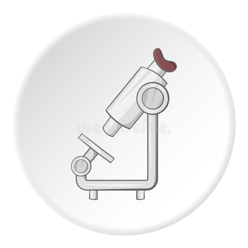 Microscope Icon, Cartoon Style Stock Illustration - Illustration of ...
