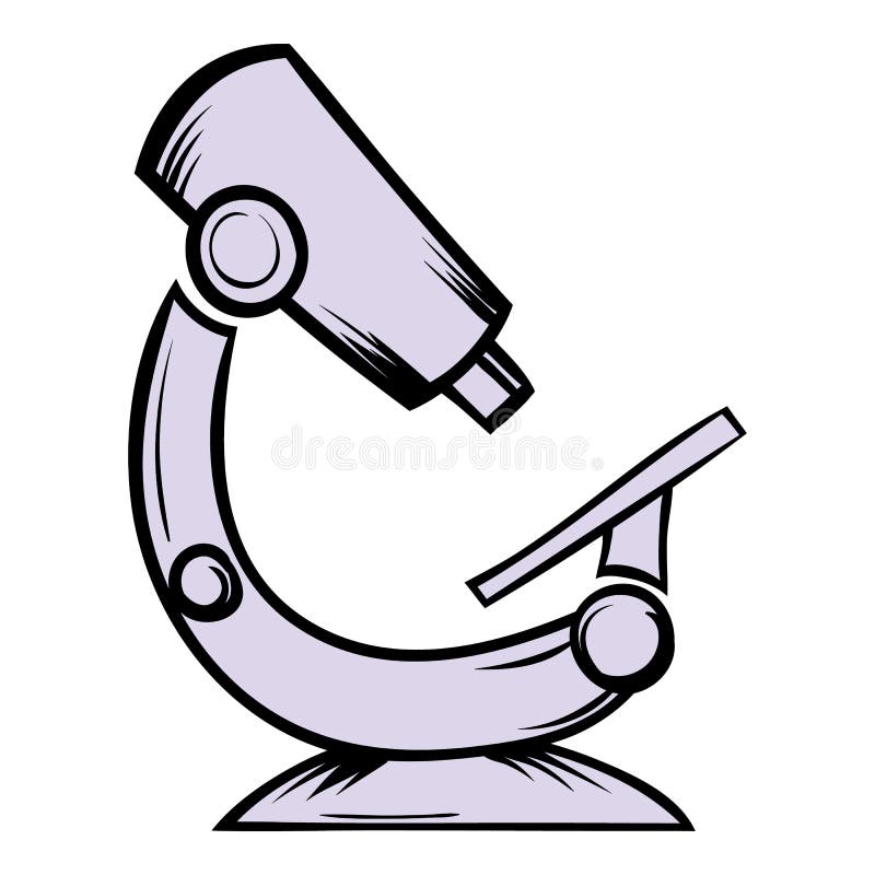 Microscope cartoon icon stock illustration. Illustration of isolated ...