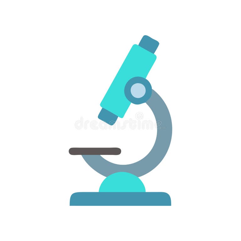Microscope Icon for Scientific Research Stock Vector - Illustration of ...
