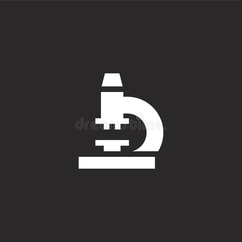 Microscope Icon. Filled Microscope Icon for Website Design and Mobile ...