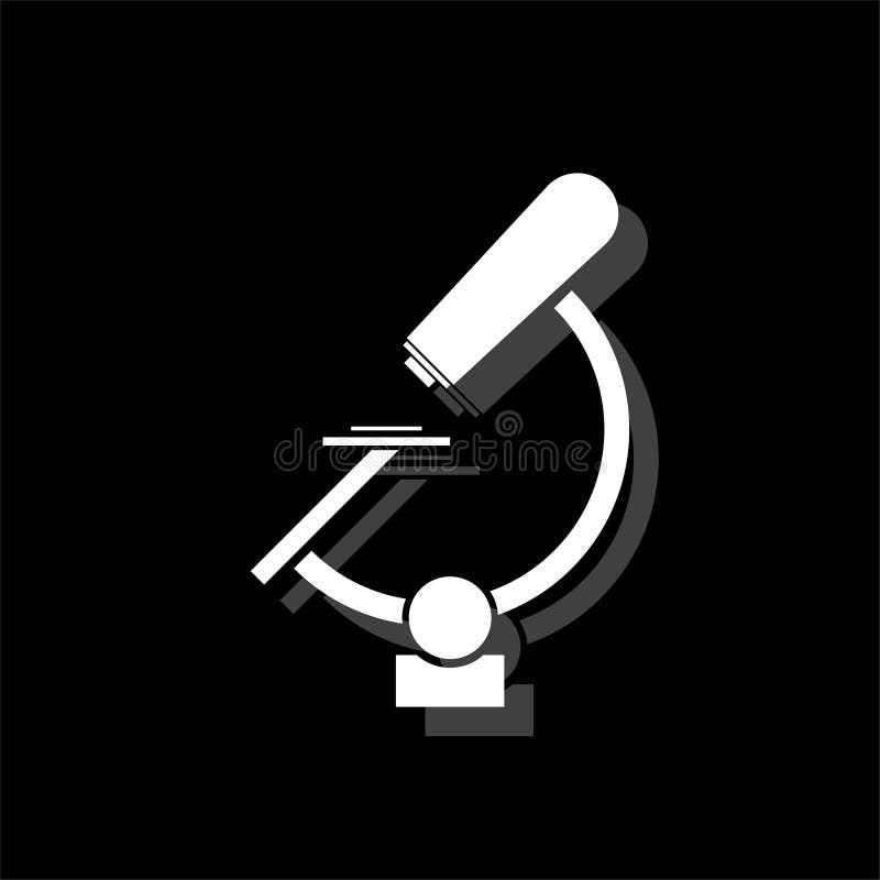 Microscope icon flat stock illustration. Illustration of science ...