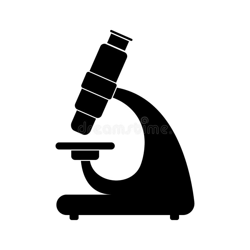 Microscope Icon. High Magnification Medical Stock Illustration ...