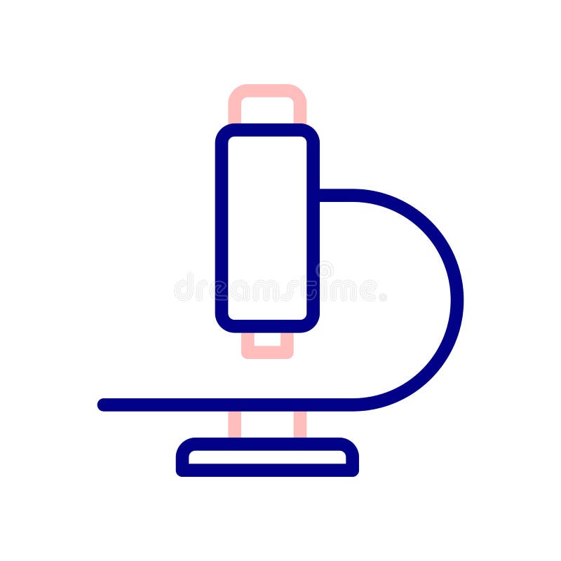 Microscope Icon. an Instrument for Viewing Small Microbes Stock Vector ...