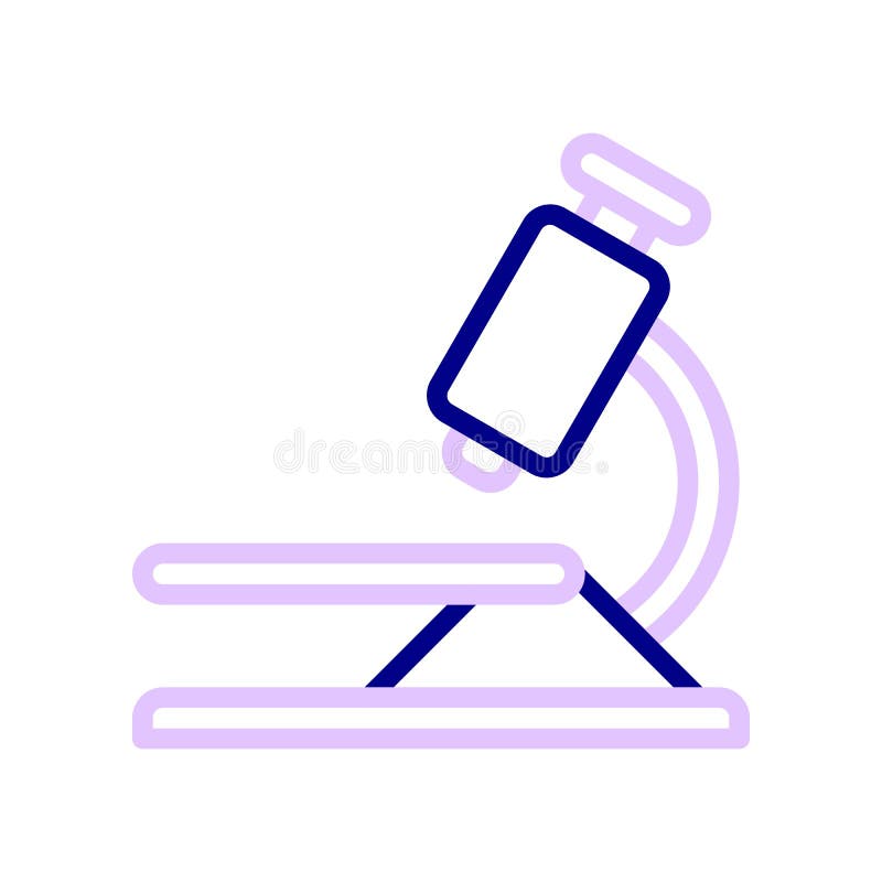 Microscope Icon. an Instrument for Viewing Small Microbes Stock Vector ...