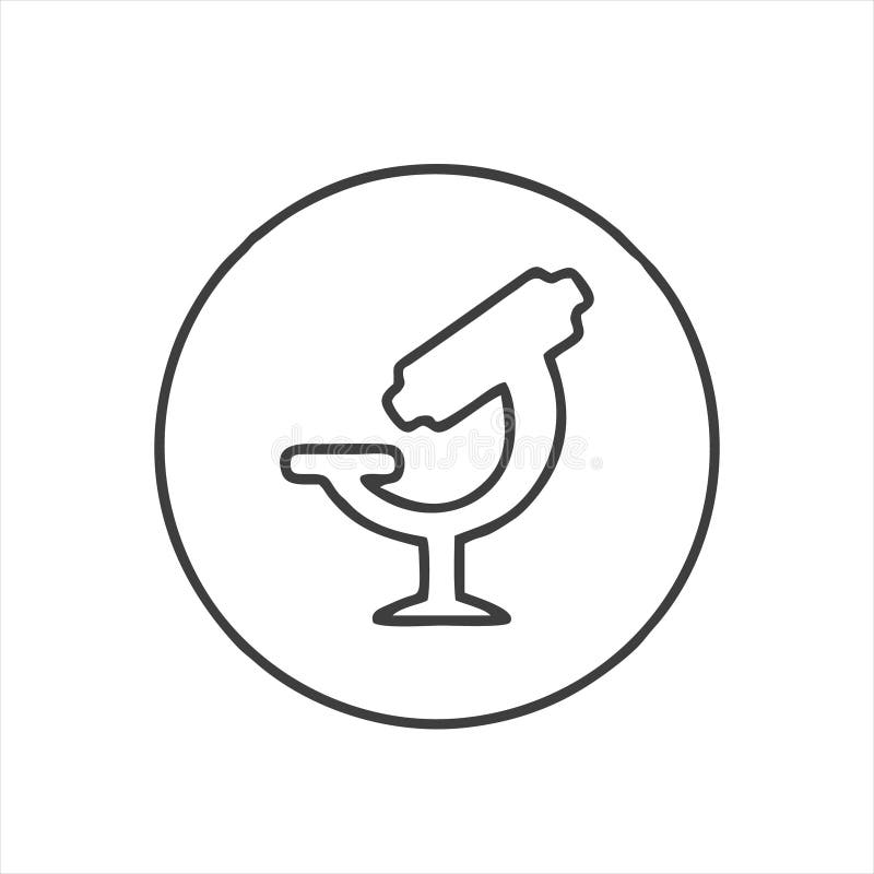 Microscope Icon Isolated on White Background. Microscope Icon in Trendy ...
