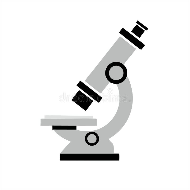 Microscope Icon Isolated on White Background. Microscope Icon in Trendy ...