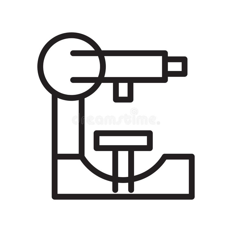 Microscope Icon Vector Isolated on White Background, Logo Concept of ...