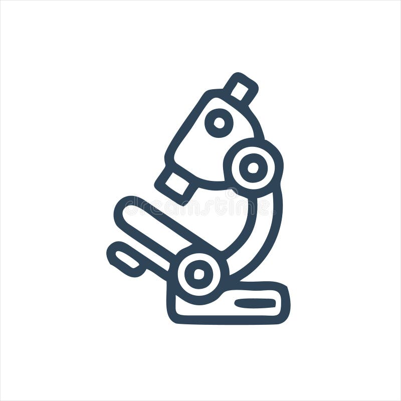 Microscope Icon Isolated on White Background. Microscope Icon in Trendy ...