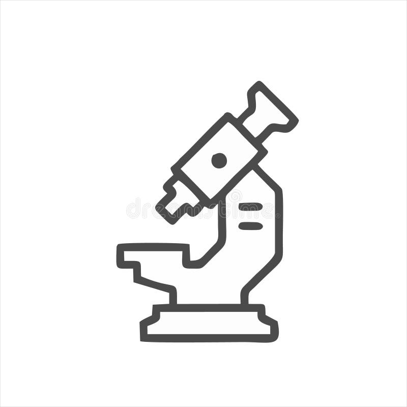 Microscope Icon Isolated on White Background. Microscope Icon in Trendy ... Microscope Icon Isolated on White Background. Microscope Icon in Trendy ...
