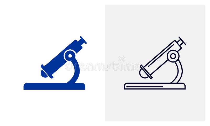 Microscope Icon Logo Vector Template, Education Icon Concepts, Creative ...