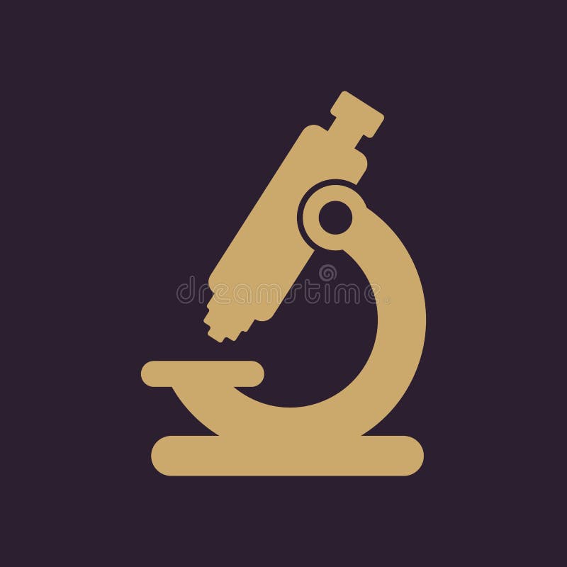 The Microscope Icon. Medicine and Research, Laboratory, Science Symbol ...