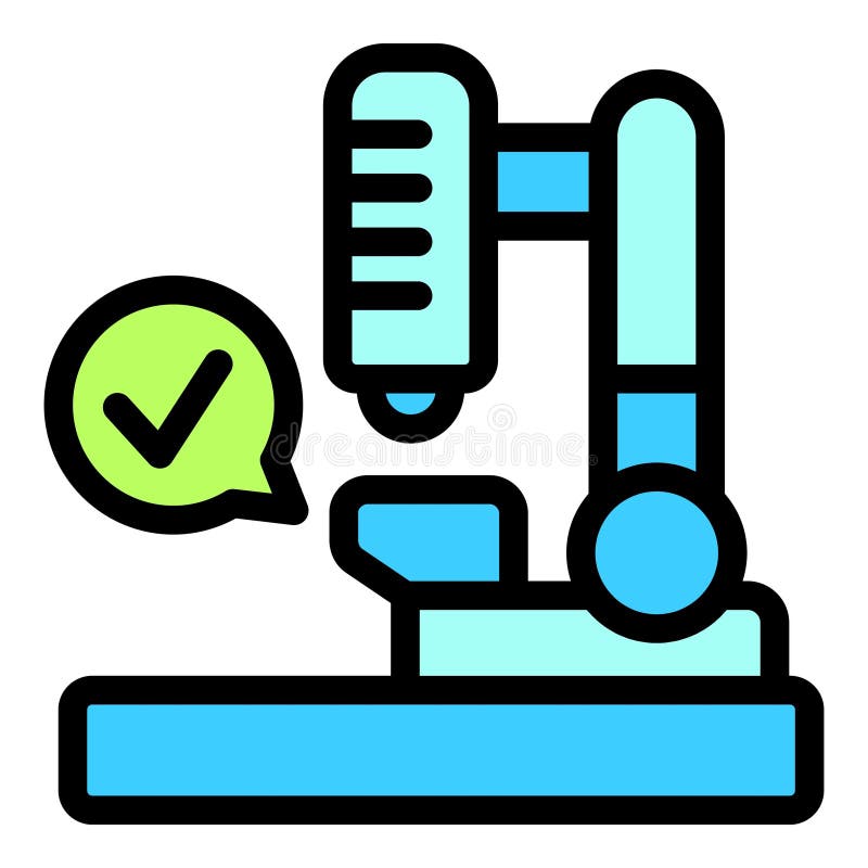 Microscope Icon Representing Accuracy for Scientific Research Stock ...