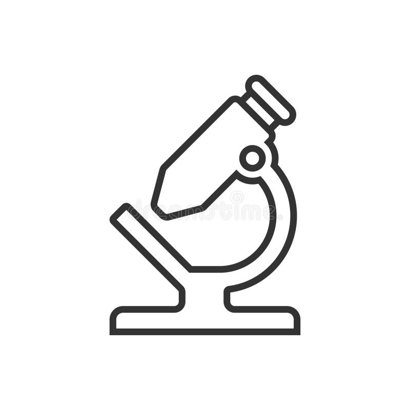 Microscope Icon. Vector Illustration of a Microscope. Hand Drawn ...