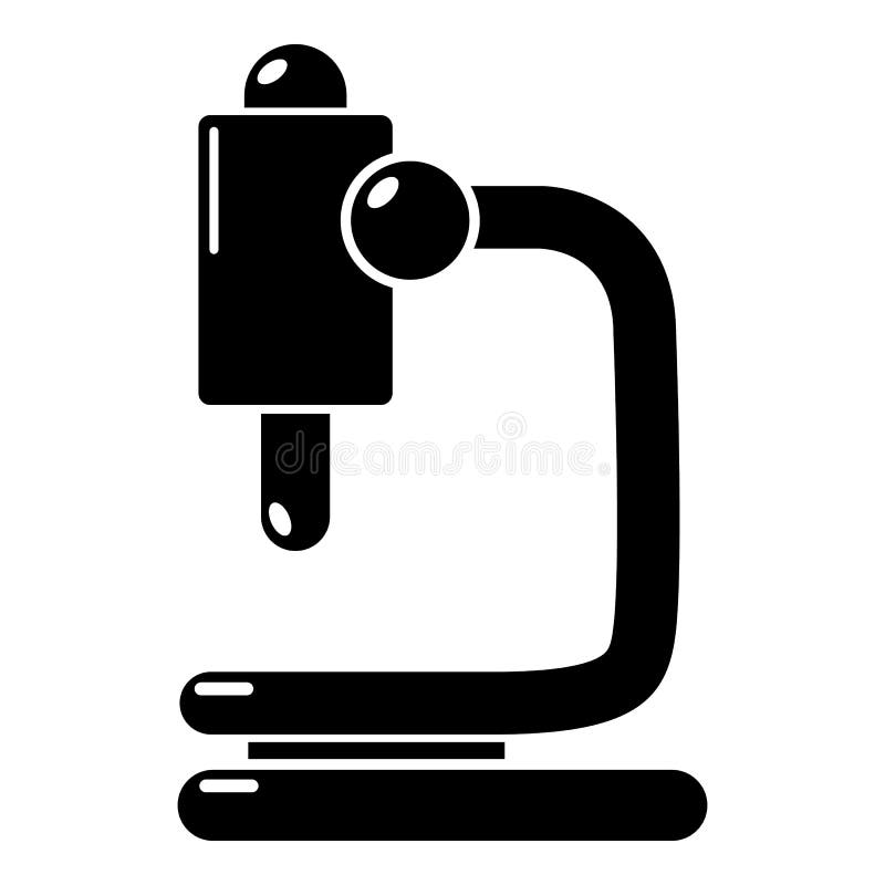 Black Microscope Icon, Isometric Style Stock Vector - Illustration of ...