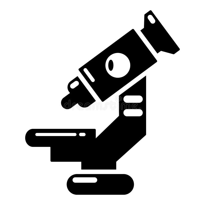 Microscope Icon, Simple Black Style Stock Vector - Illustration of ...