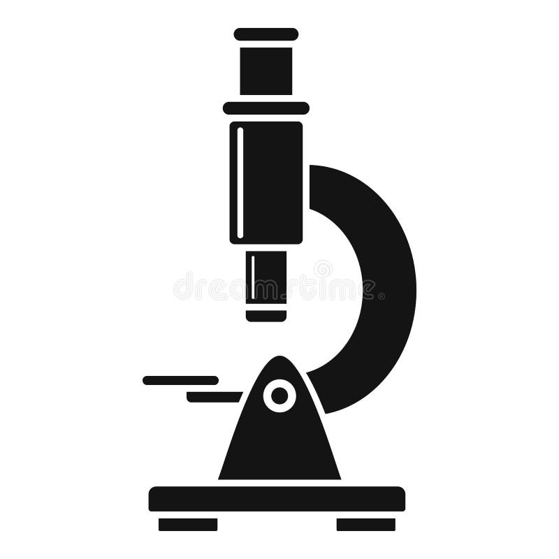 Microscope Icon, Simple Style Stock Vector - Illustration of clip ...