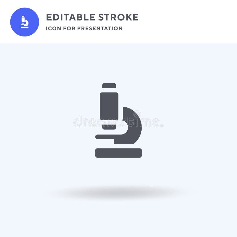 Microscope Icon Vector, Filled Flat Sign, Solid Pictogram Isolated on ...