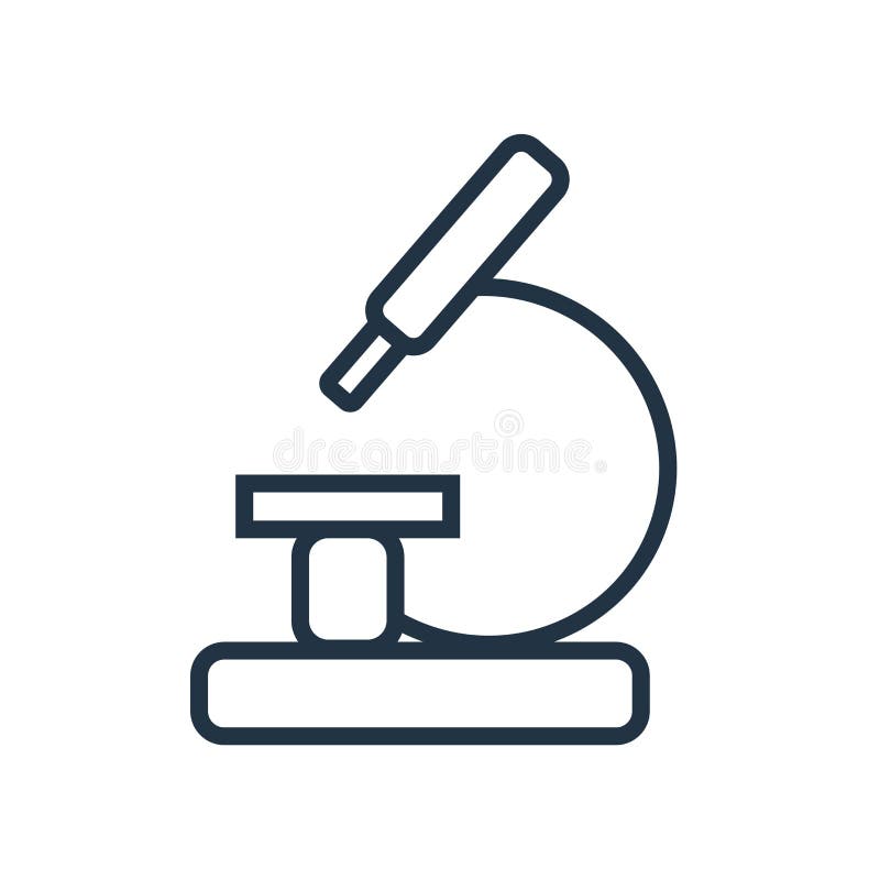 Microscope Icon Vector Sign and Symbol Isolated on White Background ...