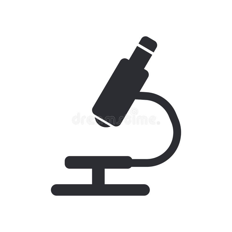 Microscope Icon Vector Sign and Symbol Isolated on White Background ...
