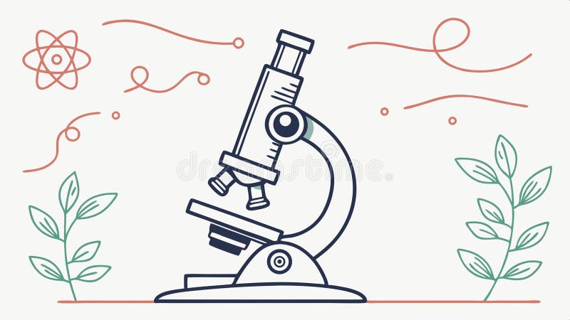 Microscope Illustration, Science and Laboratory Equipment Vector Design ...
