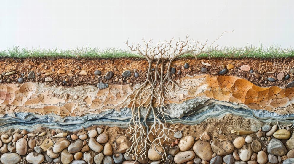 Microscope Inspection of Soil Texture and Composition. Stock Photo ...