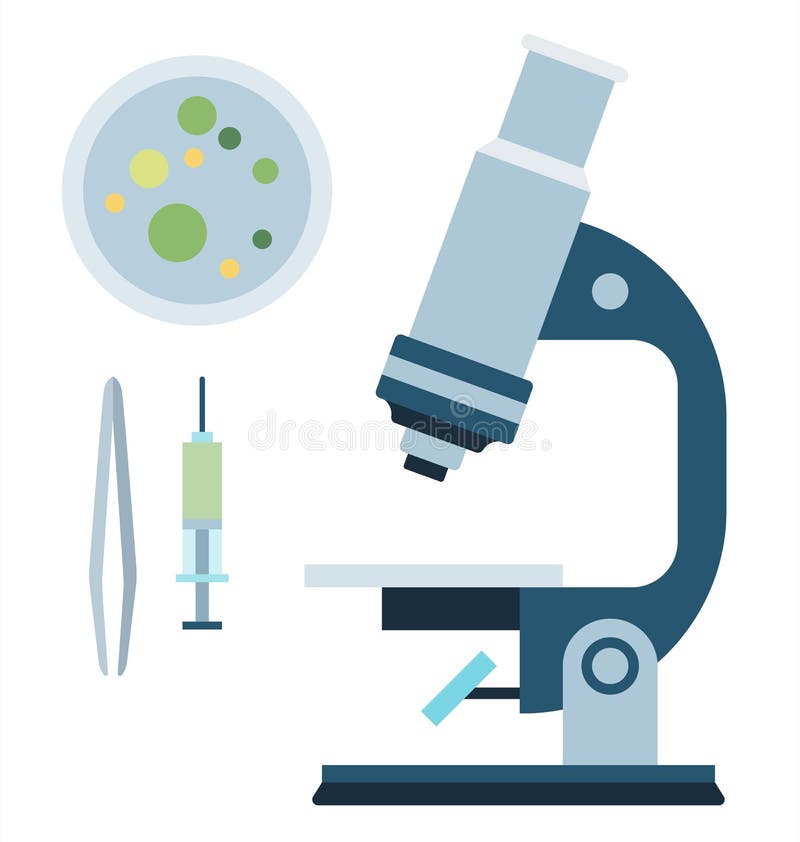Illustration Glass Slide Microscope Stock Illustrations – 78 ...