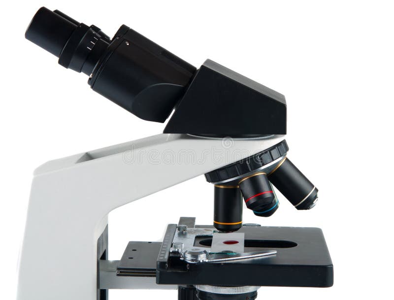 Microscope isolated stock image. Image of concept, instrument - 23296383