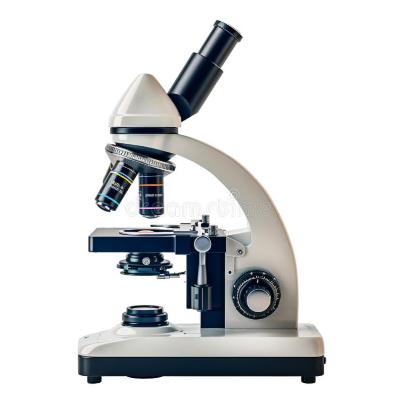 Microscope Isolated on Transparent Stock Illustration - Illustration of ...
