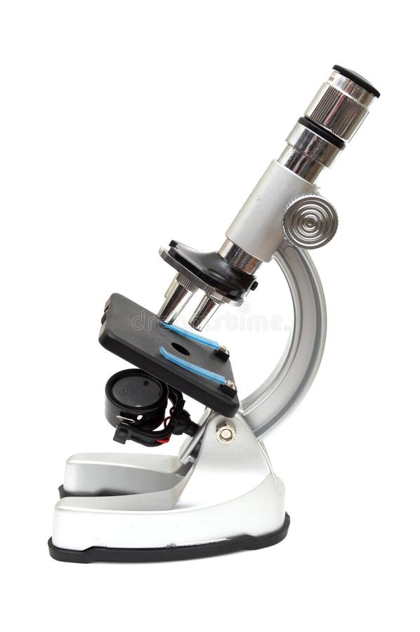 Microscope Isolated On White Background Stock Image - Image of ...