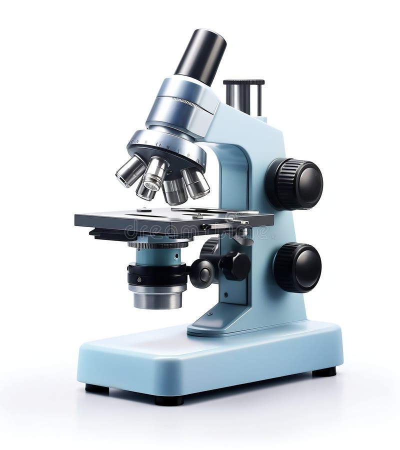 Microscope Isolated on White Background. Generative Ai Stock ...