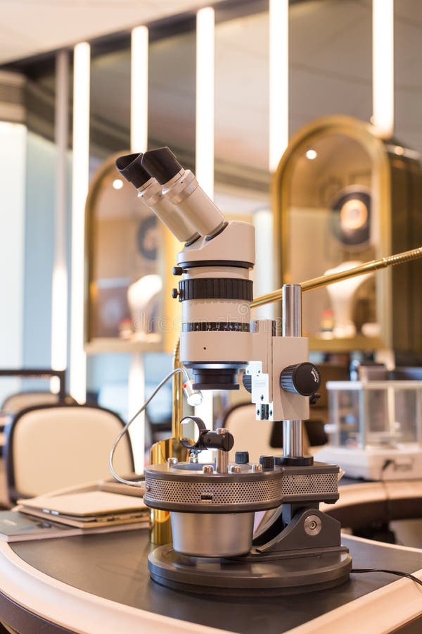 Diamond microscope stock photo. Image of expertise, closeup - 103509818