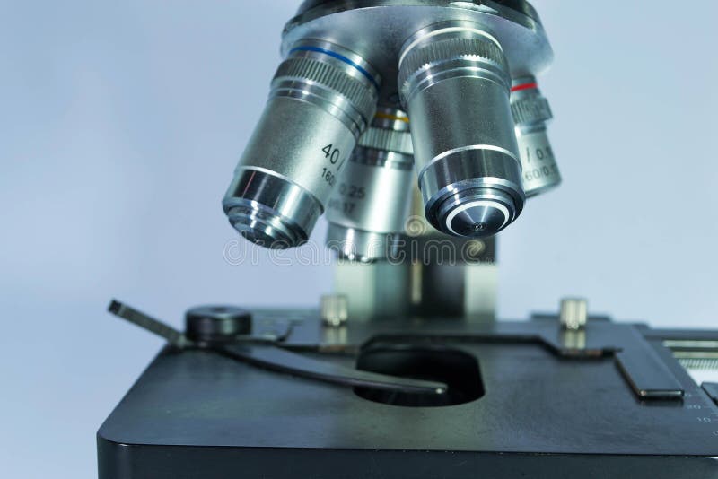 Microscope in lab hospital stock photo. Image of investigation - 44918984