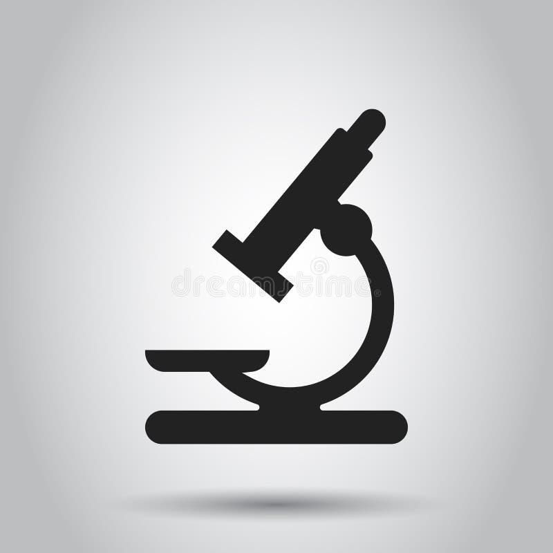 Microscope Lab Icon. Vector Illustration Stock Vector - Illustration of ...