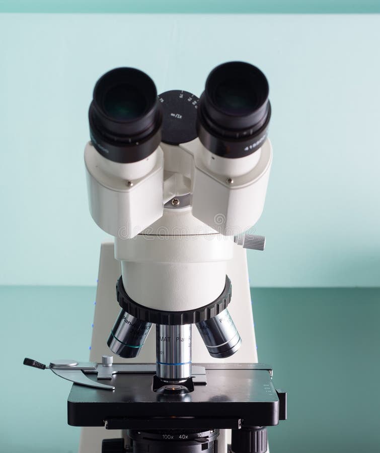 Microscope in lab stock image. Image of laboratory, microscope - 86475775
