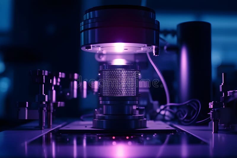 Microscope in Laboratory. Generative AI Stock Illustration ...