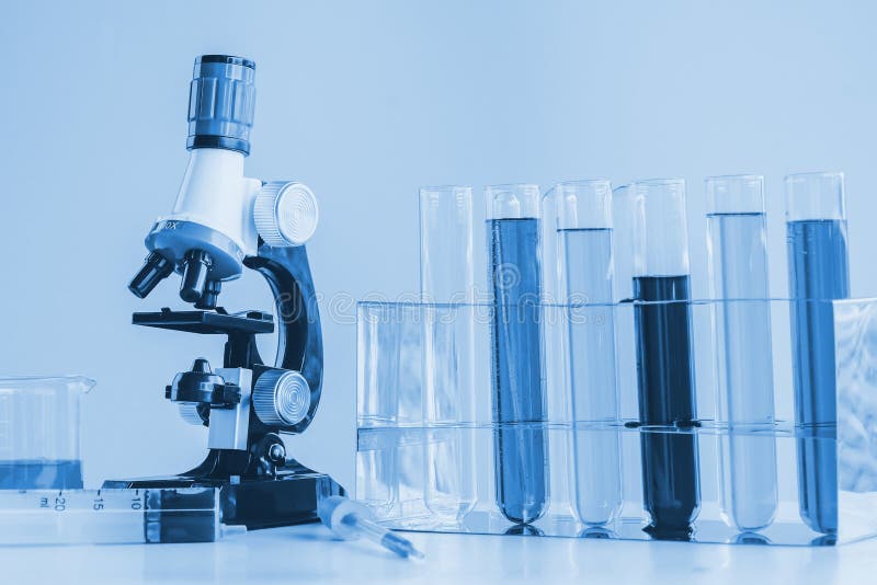 Red Microscope ,science Tool on White Stock Photo - Image of ...