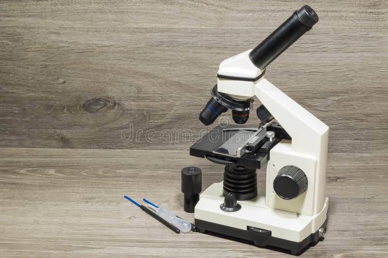 Gray Microscope On Table Picture. Image: 109911486