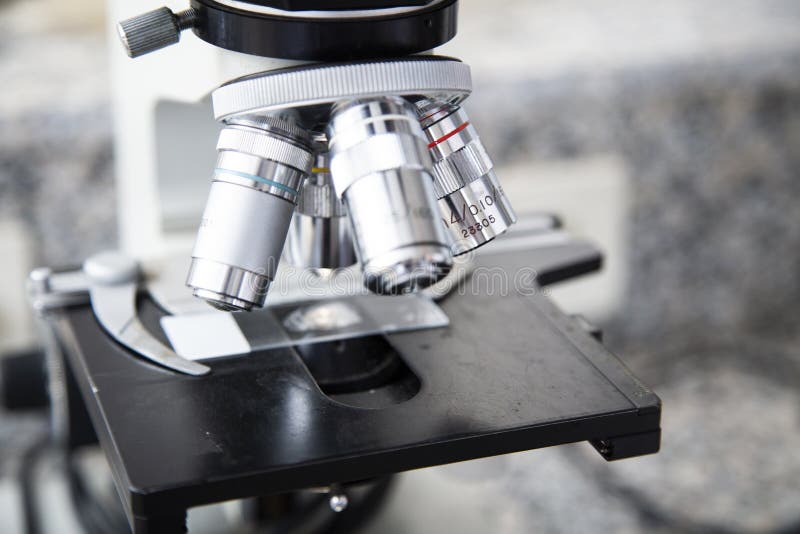 Microscope stock image. Image of magnify, chemistry - 261618711