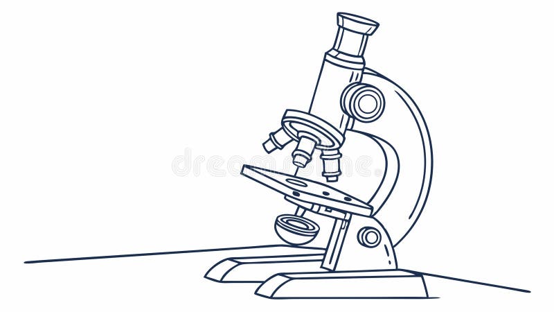 Microscope Laboratory Research Science Graphic Art Vector Design ...