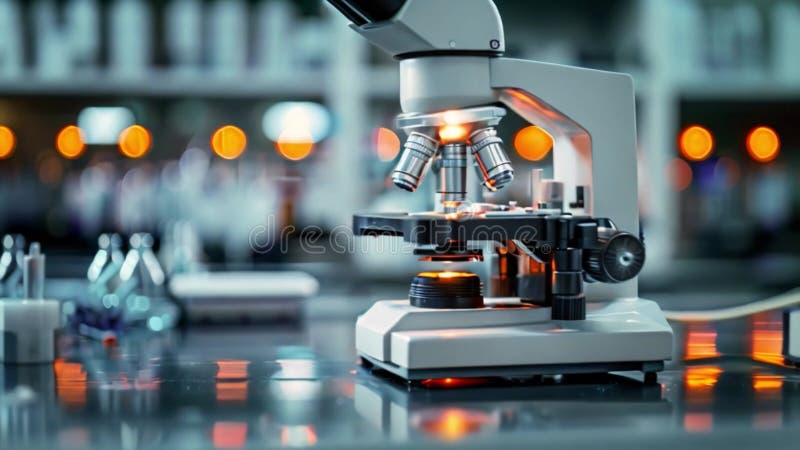 Microscope in a Laboratory Setting Stock Footage - Video of discover ...