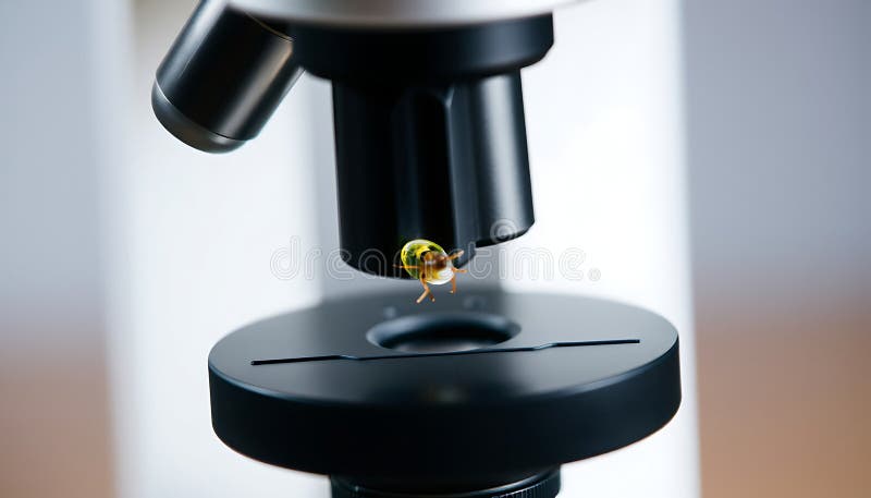 Microscope in Laboratory Setting, Scientific Instrument and Research ...