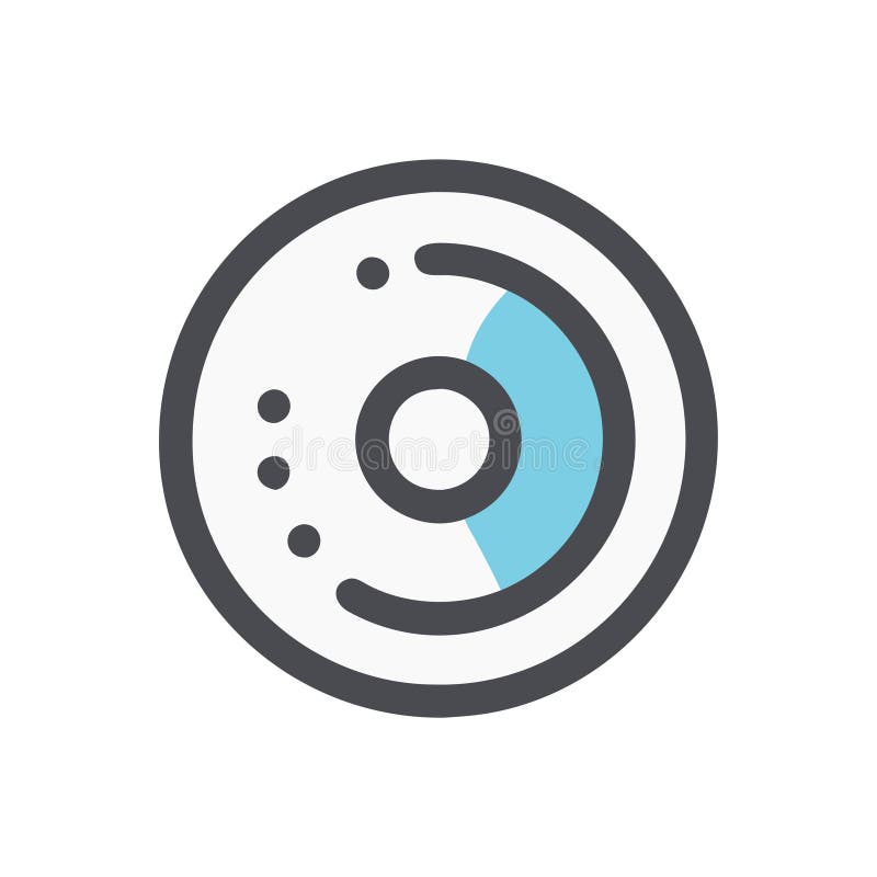 Microscope Lens Icon for Research Purposes Stock Vector - Illustration ...