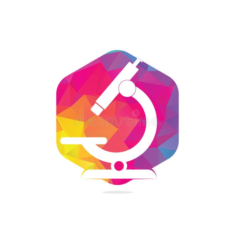 Microscope Logo Design Vector Illustration. Stock Vector - Illustration ...