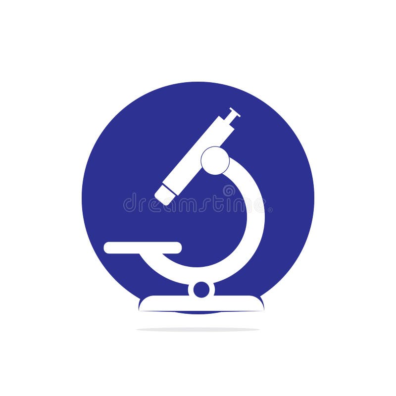 Microscope Logo Design Vector Illustration. Stock Vector - Illustration ...