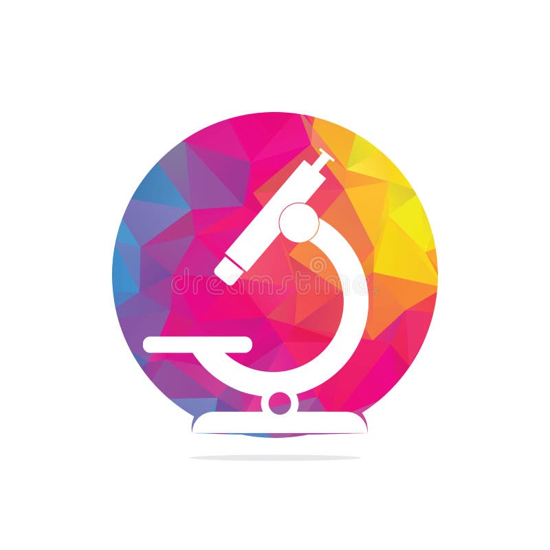 Microscope Logo Design Vector Illustration. Stock Vector - Illustration ...