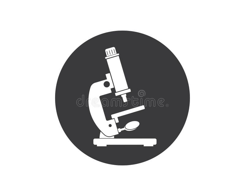 Microscope Logo Icon Vector Illustration Design Stock Vector ...
