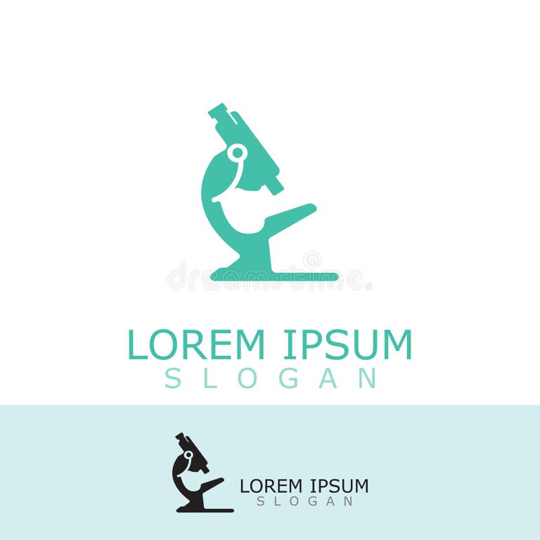 Microscope Logo Image Design. Simple Illustration of Biology Microscope ...