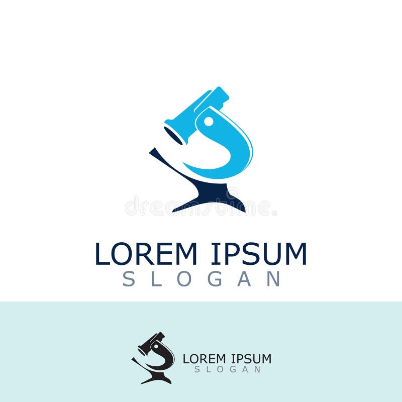 Microscope Logo Image Design. Simple Illustration of Biology Microscope ...