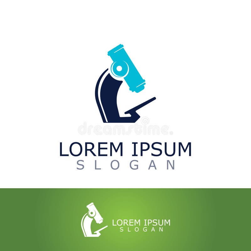 Microscope Logo Image Design. Simple Illustration of Biology Microscope ...